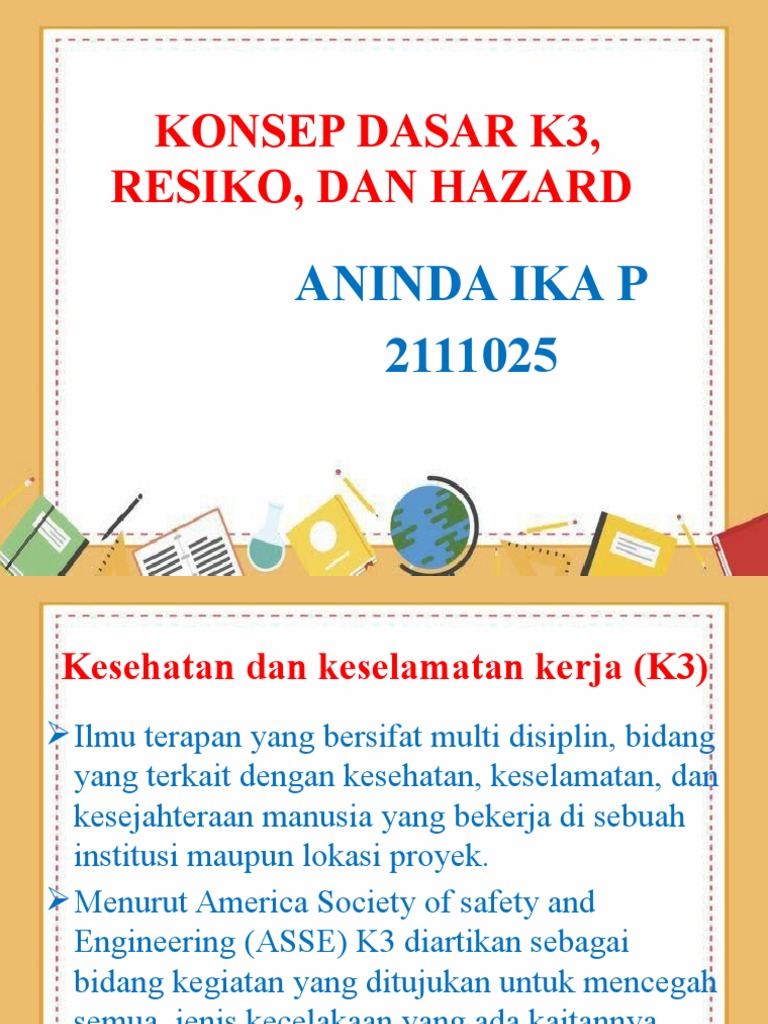 Konsep Dasar K3 dan Jenis Hazard | PDF