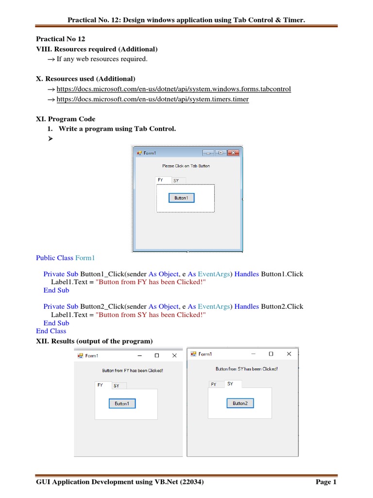 Form1 Eventargs: Public Class Private Sub As Object As Handles End Sub Private Sub As Object As ...
