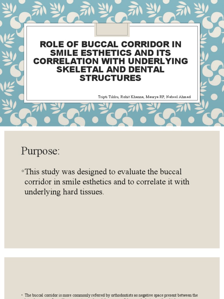 Role of Buccal Corridor in Smile Esthetics and | Download Free PDF ...