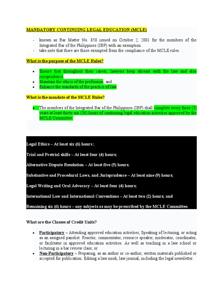 Mandatory Continuing Legal Education | PDF | Crime & Violence | Justice