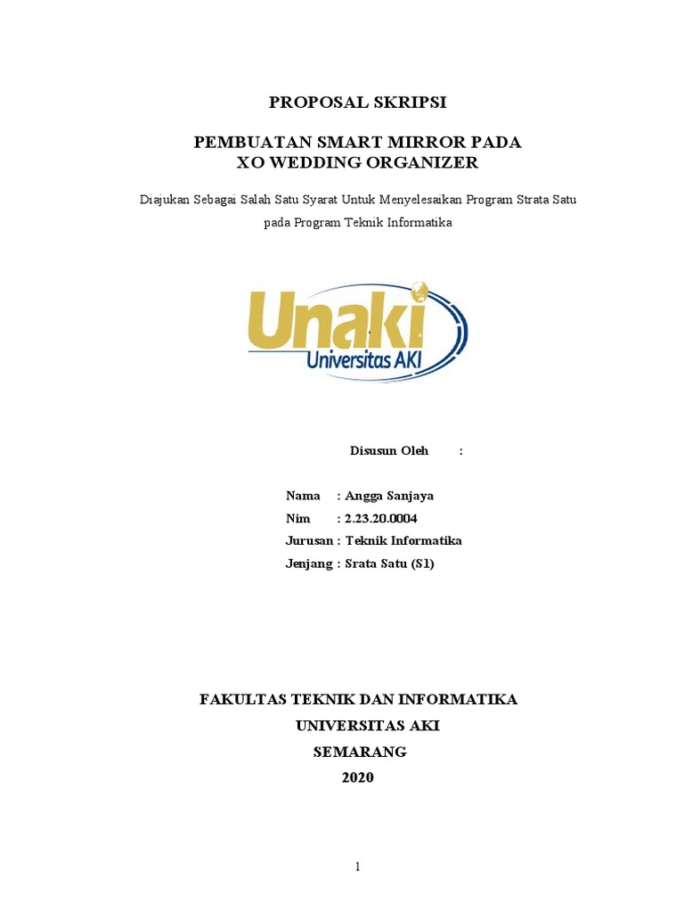 Proposal Smart Mirror | PDF