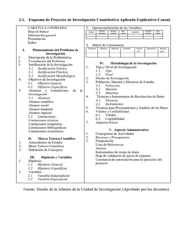Esquema de Investigación Explicativo-Causal | PDF