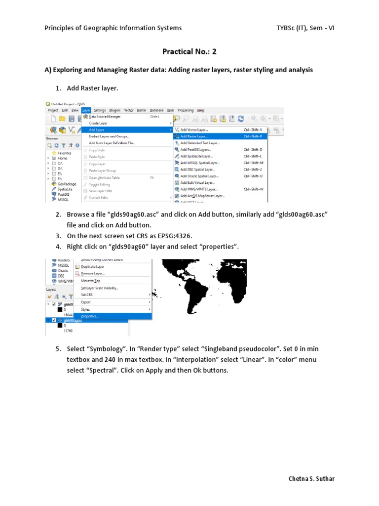 Practical No.: 2: A) Exploring and Managing Raster Data: Adding Raster ...