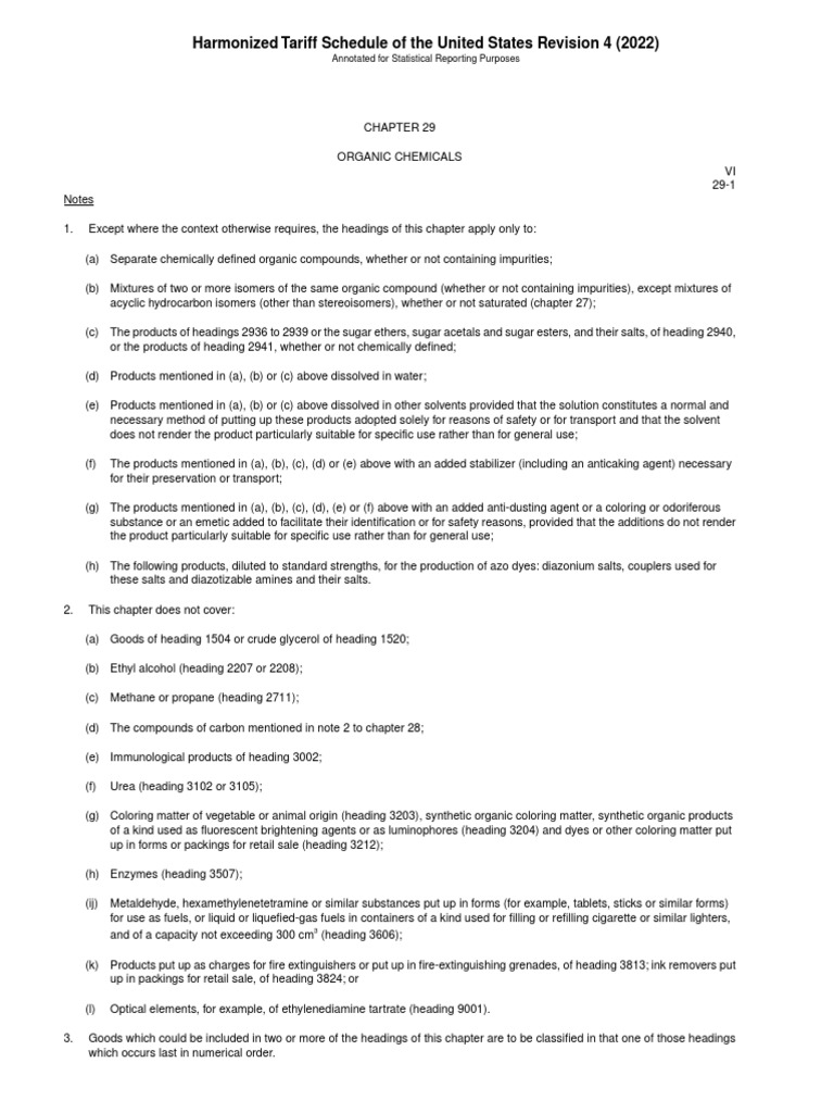 Organic Chemicals Classification Guidelines | PDF | Chemistry ...