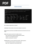 Python Debugger Cheatsheet | PDF