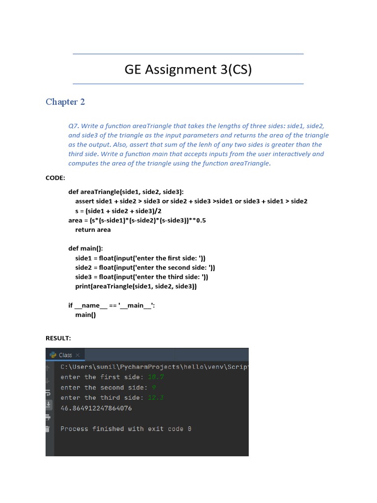 GE Assignment 3 (CS) | PDF | Parameter (Computer Programming) | Information Technology Management
