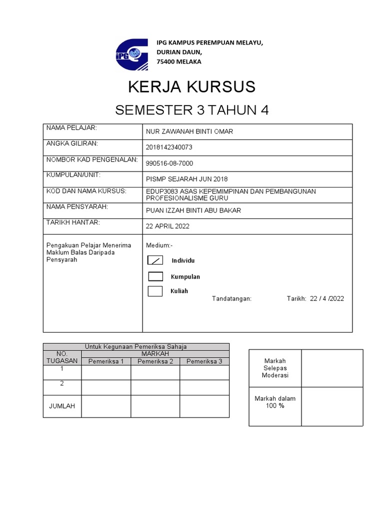 Penulisan Akademik Edup3083 Lengkap | PDF
