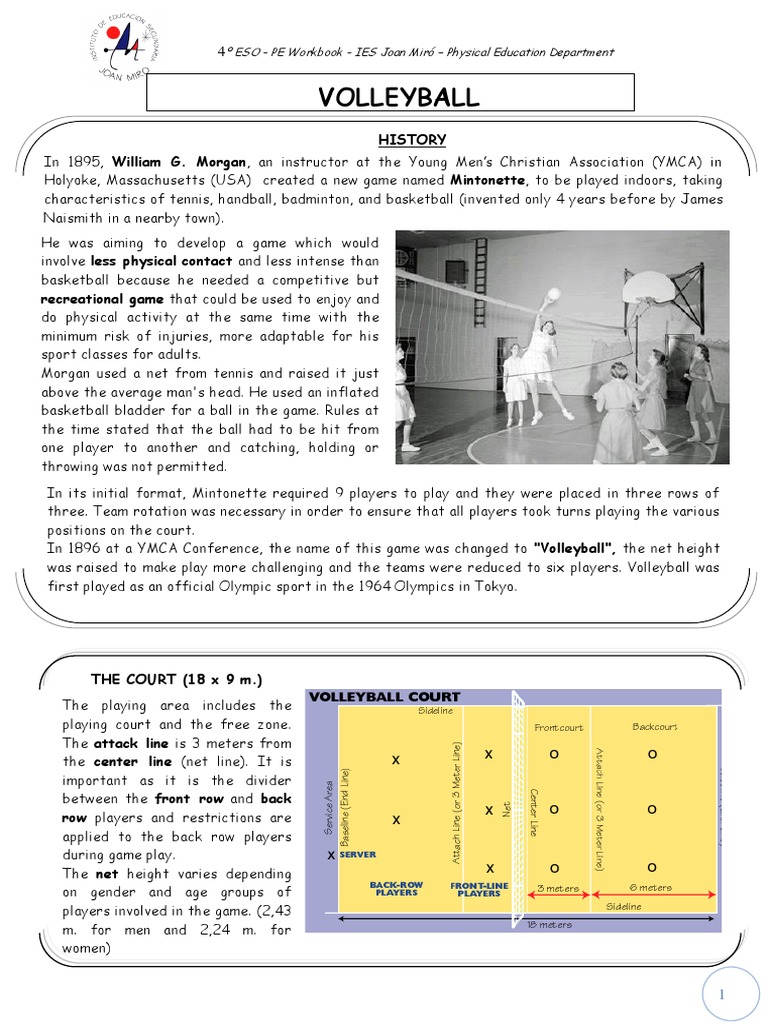 Volleyball Theory | PDF | Volleyball | Competitive Games