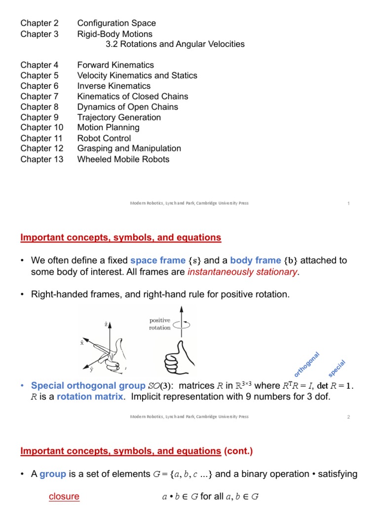 Modern Robotics, Lynch and Park, Cambridge University Press 1 ...