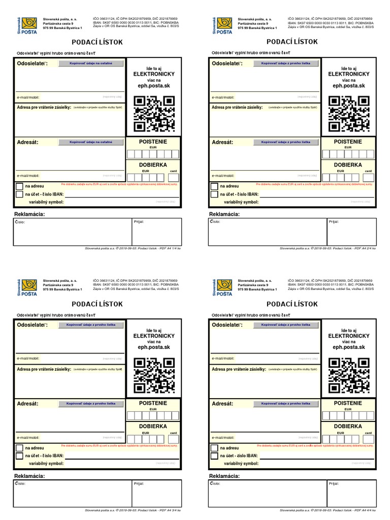 Podaci Listok PDF | PDF