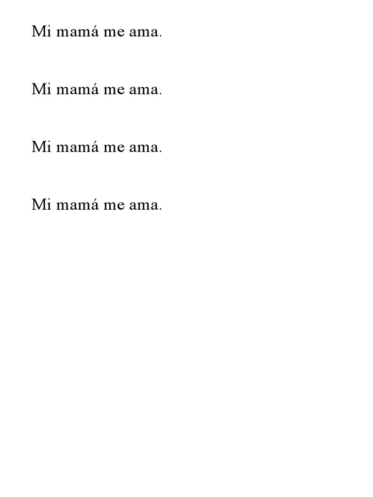 Mi Mamá Me Ama | PDF