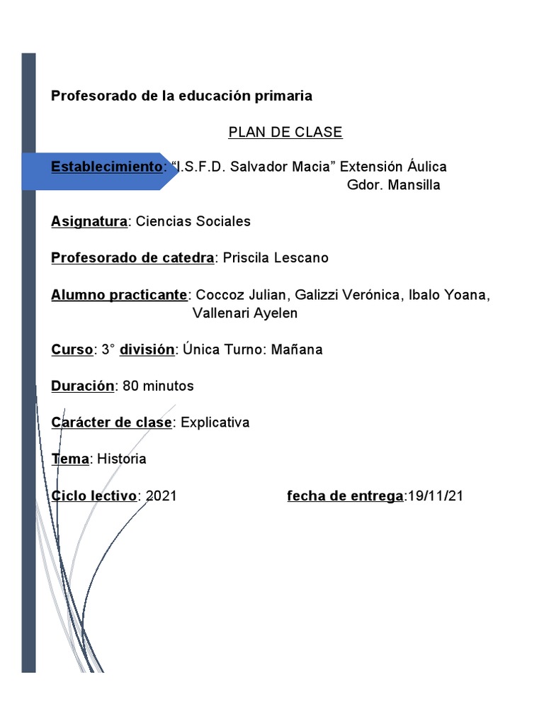 Qué Es La Historia Planificacion!!!completo | PDF | Ciencias Sociales ...