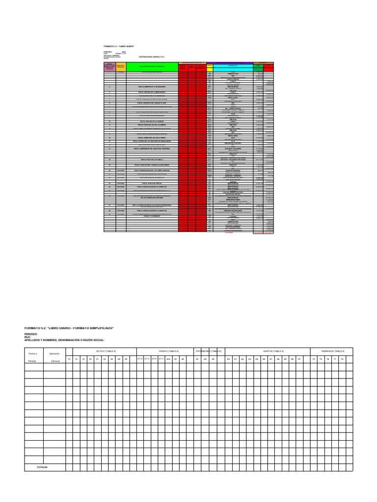 Libro Diario Tarea Daniel | PDF