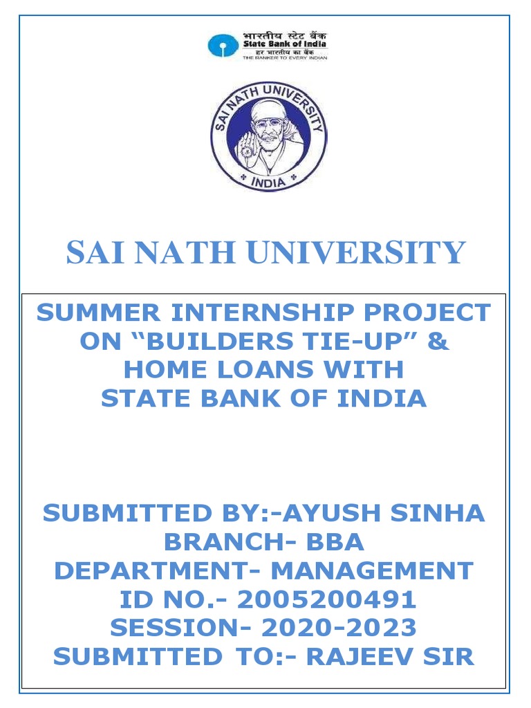 SBI Home Loans and Builder Tie-Ups | PDF | Mortgage Loan | Loans