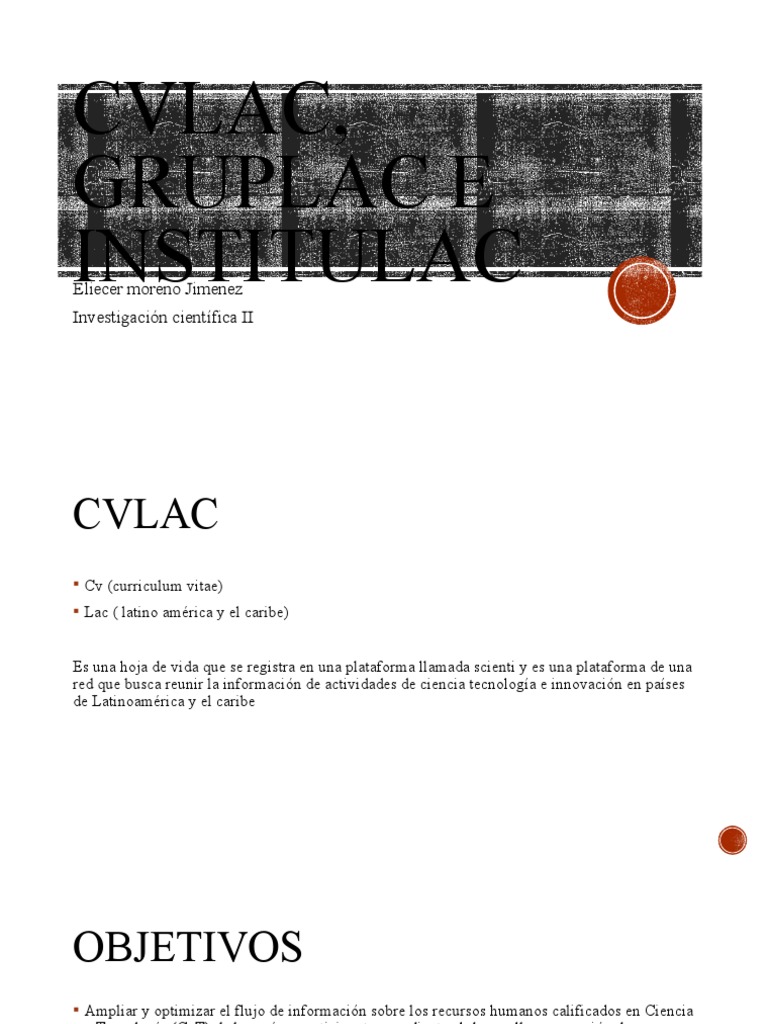 Cvlac, Gruplac e Institulac | PDF