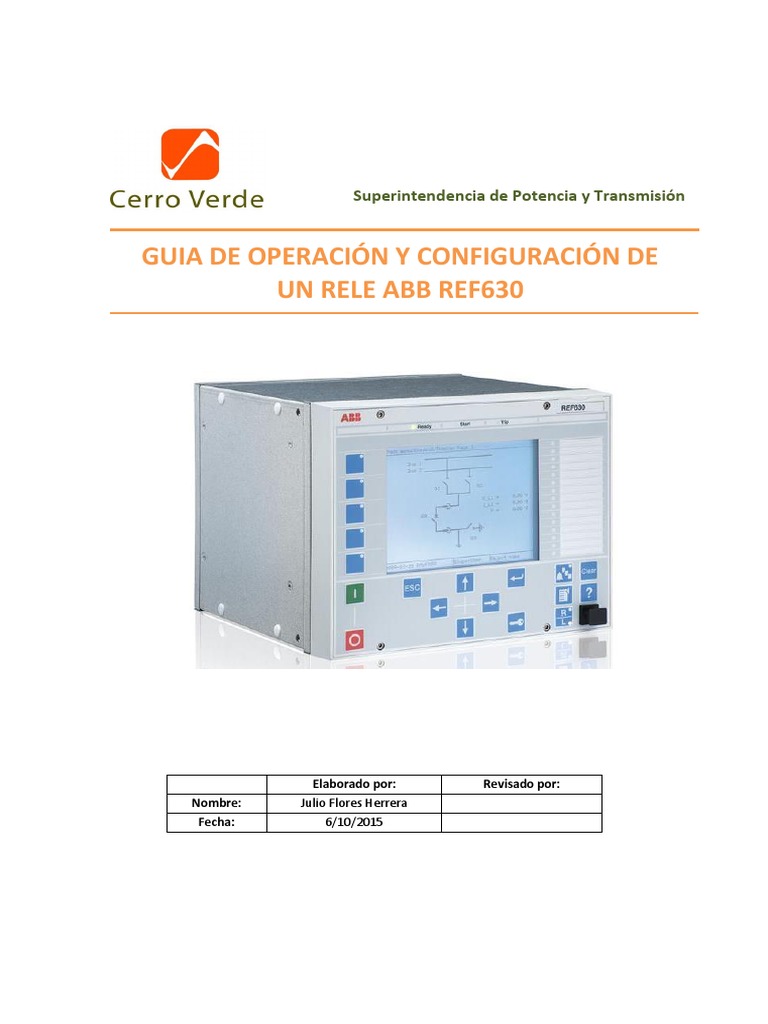 Configuracion Final REF630 | PDF | Protocolos de internet | Transformador