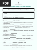 Somebody Anybody Nobody Everybody Exercise 1 | PDF