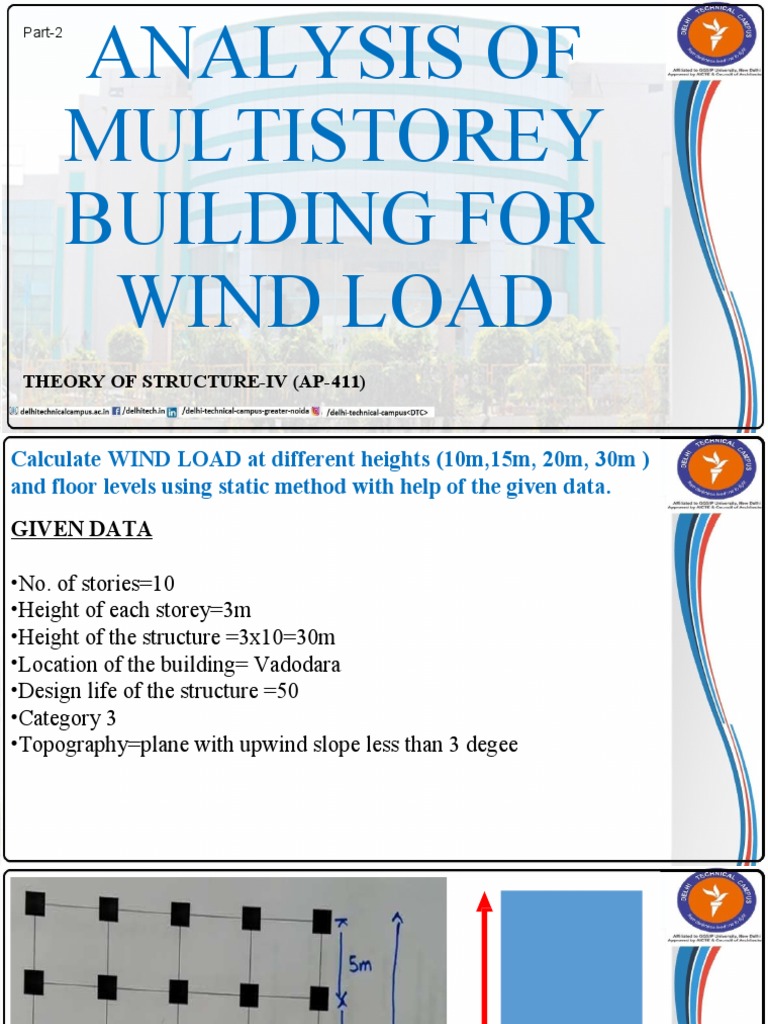 L-9 Analysis of Multistorey Building For Wind Load Part-2 | PDF