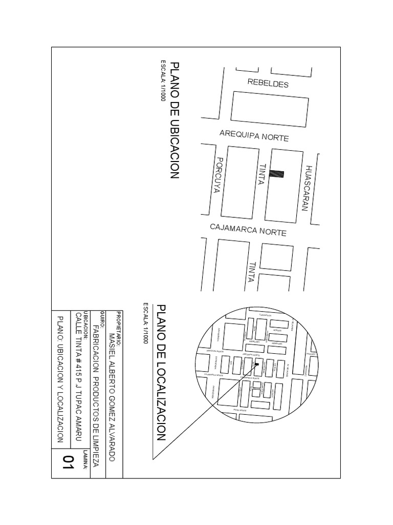 Plano de Localizacion y Ubicacion | PDF