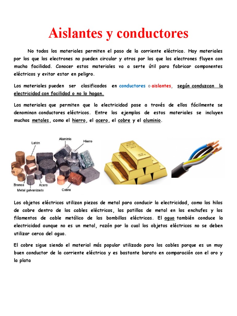 Aislantes y Conductores | PDF