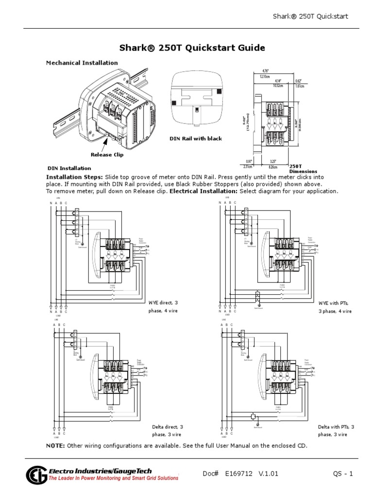 Shark® 250T Quickstart Guide: Mechanical Installation | PDF