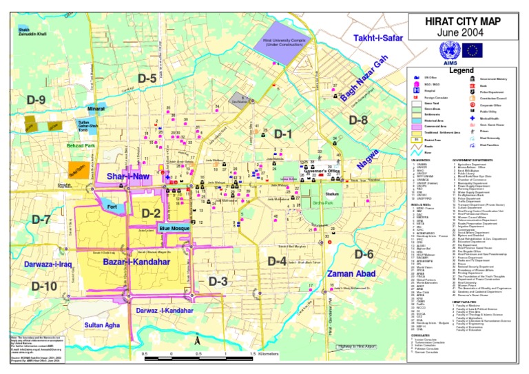 Hirat City Map Overview 2004 | PDF