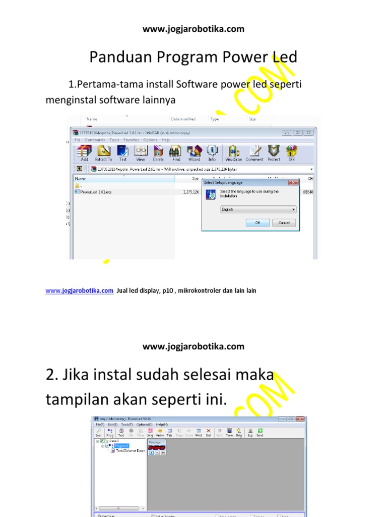 Panduan Program Power Led | PDF | Komputer