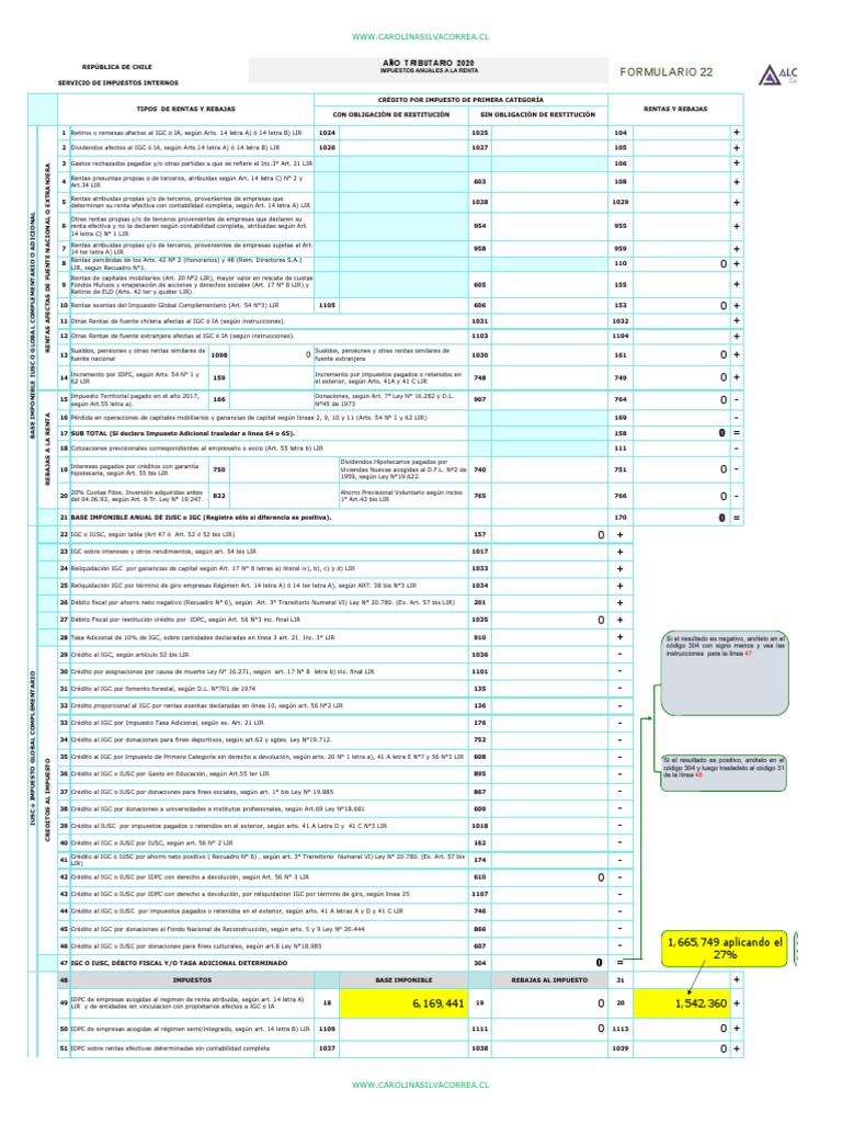 Formulario-22 Ejercicio Taller Tutoría No.2 | PDF | Impuestos ...
