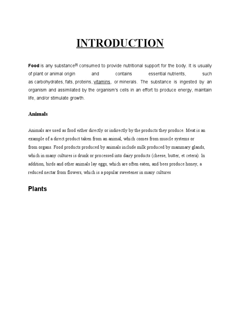Introduction | PDF | Leaf Vegetable | Vegetables