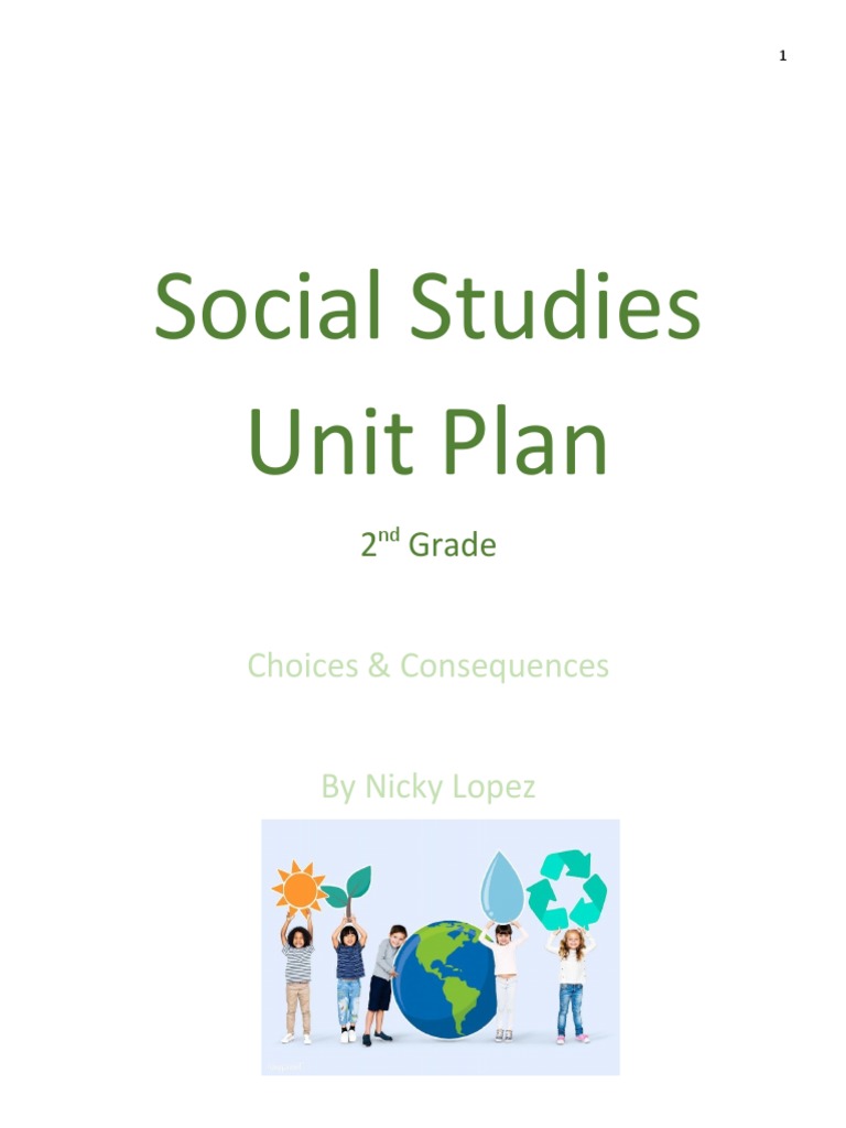 2nd Grade Social Studies Unit Plan | PDF | Individualized Education ...