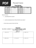 Percentage, Base Rate Worksheet (Business MAth) | PDF | Percentage