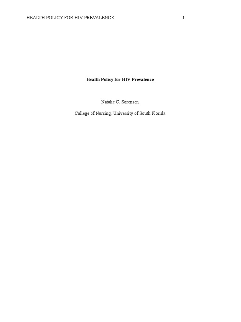HIV Self-Testing Policy for Black MSM | PDF | Preventive Healthcare ...