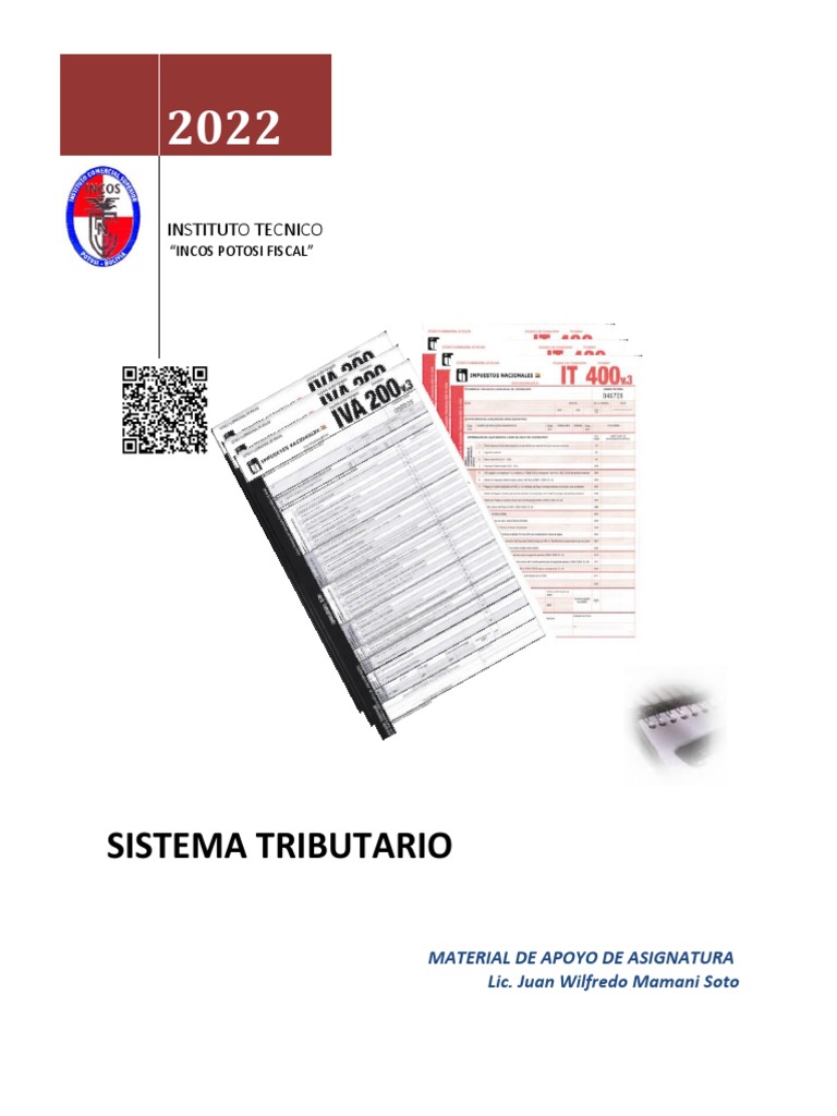 1 - Tributaria Mat de Apoyo 2c1 2022 | PDF | La política fiscal | Impuestos