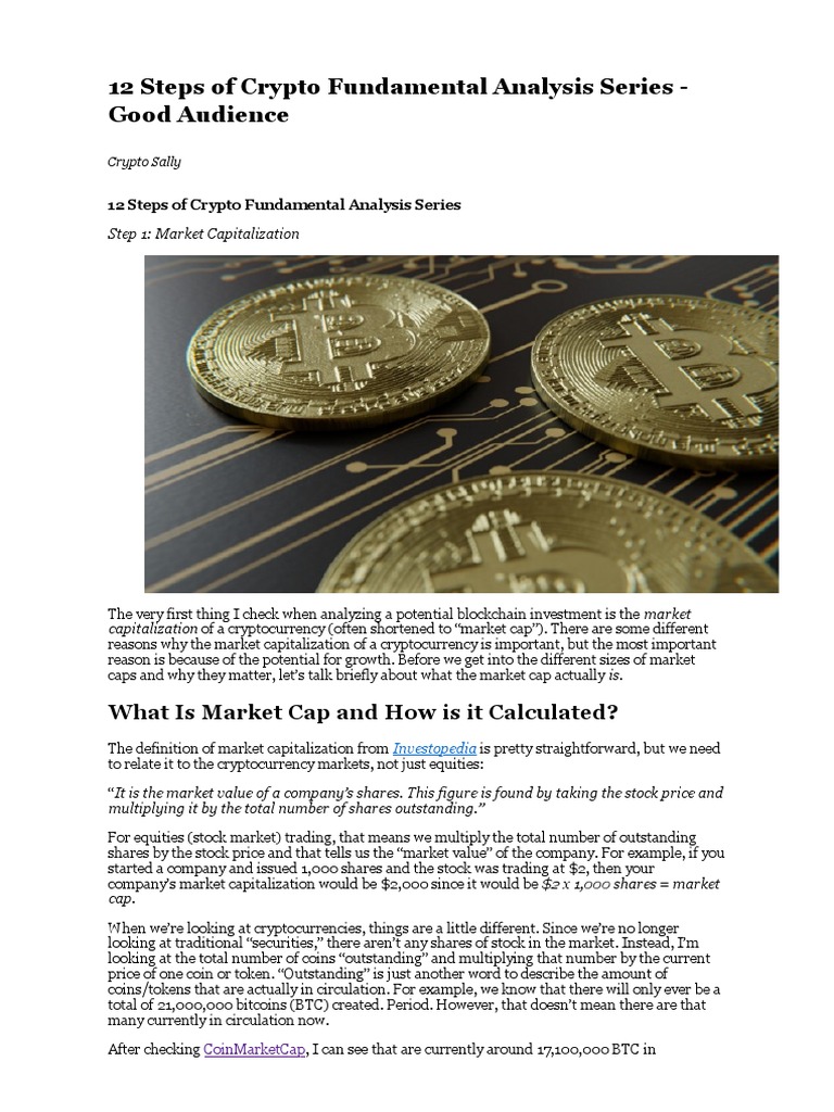 12 Steps of Crypto Fundamental Analysis Series 1. Market Cap | PDF ...