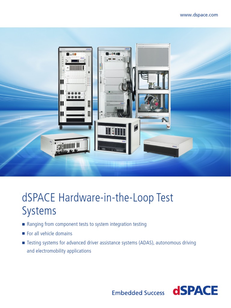 dSPACE Hardware-in-the-Loop Test Systems | PDF | Simulation ... dSPACE Hardware-in-the-Loop Test Systems | PDF | Simulation ...