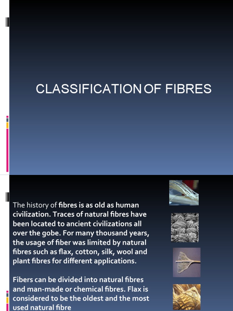 Classification of Textile Fibres | PDF | Fibers | Silk