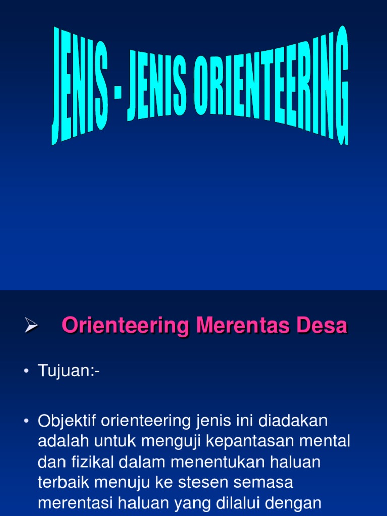 Jenis Oreienteering | PDF