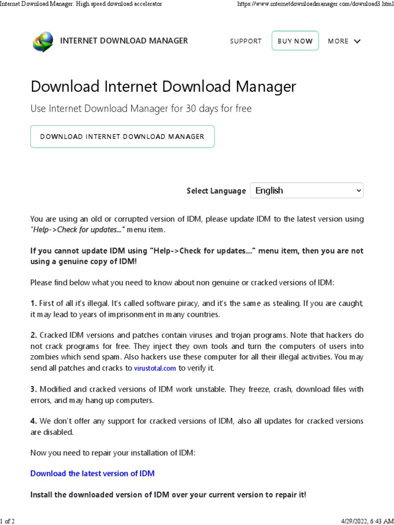 Internet Download Manager High Speed Download Accelerator | Download ...