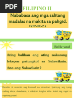 Filipino1 - Q3 - Module14 - Mga Babala Sa Paligid - v1 | PDF