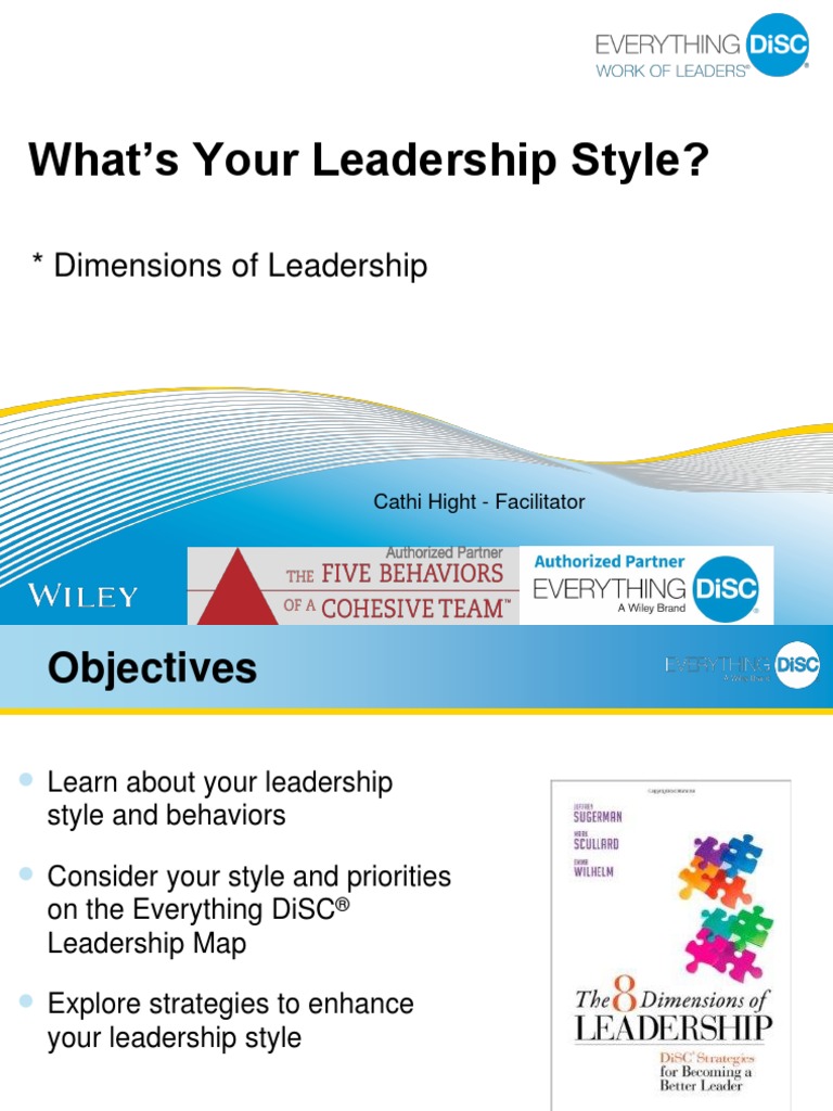 Your Leadership Style - 8 Dimensions of Leadership | PDF | Leadership ...
