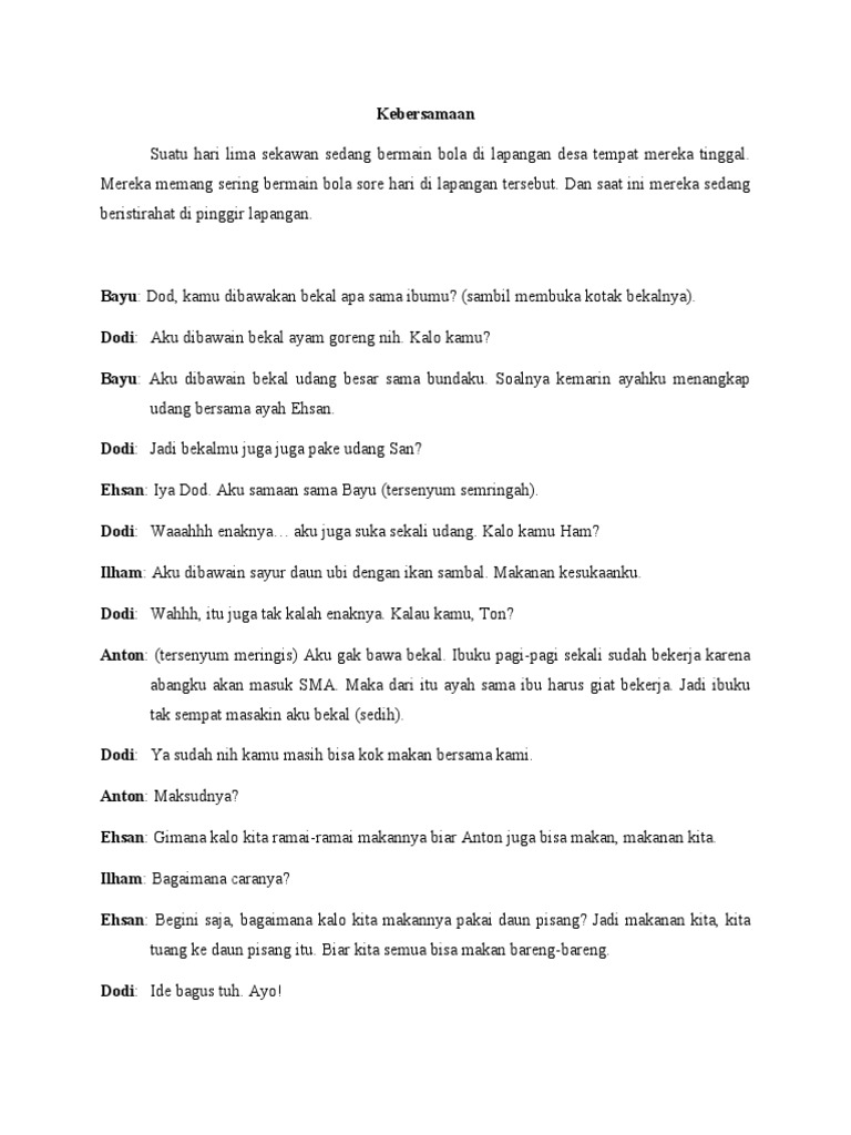 Latihan Drama XI IPS | PDF