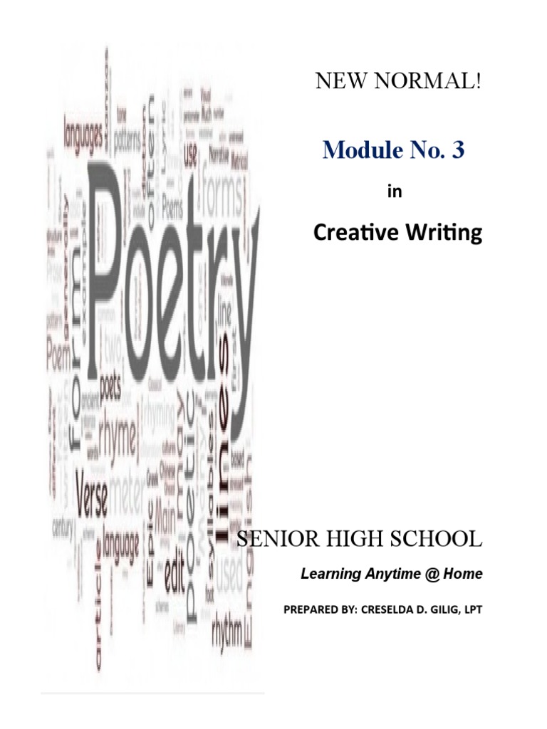 Creative Writing Module 3 | PDF | Poetry | Lyric Poetry