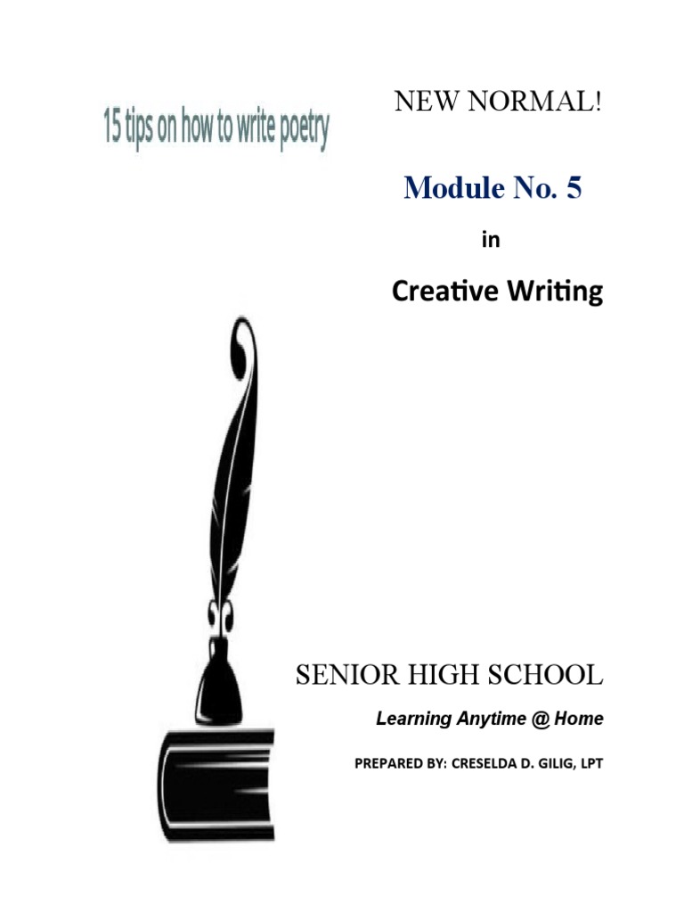 Creative Writing Module 5 | PDF | Poetry | Rhyme
