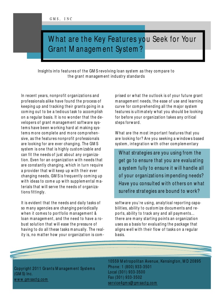 What Are The Key Features You Seek For Your Grant Management System ...