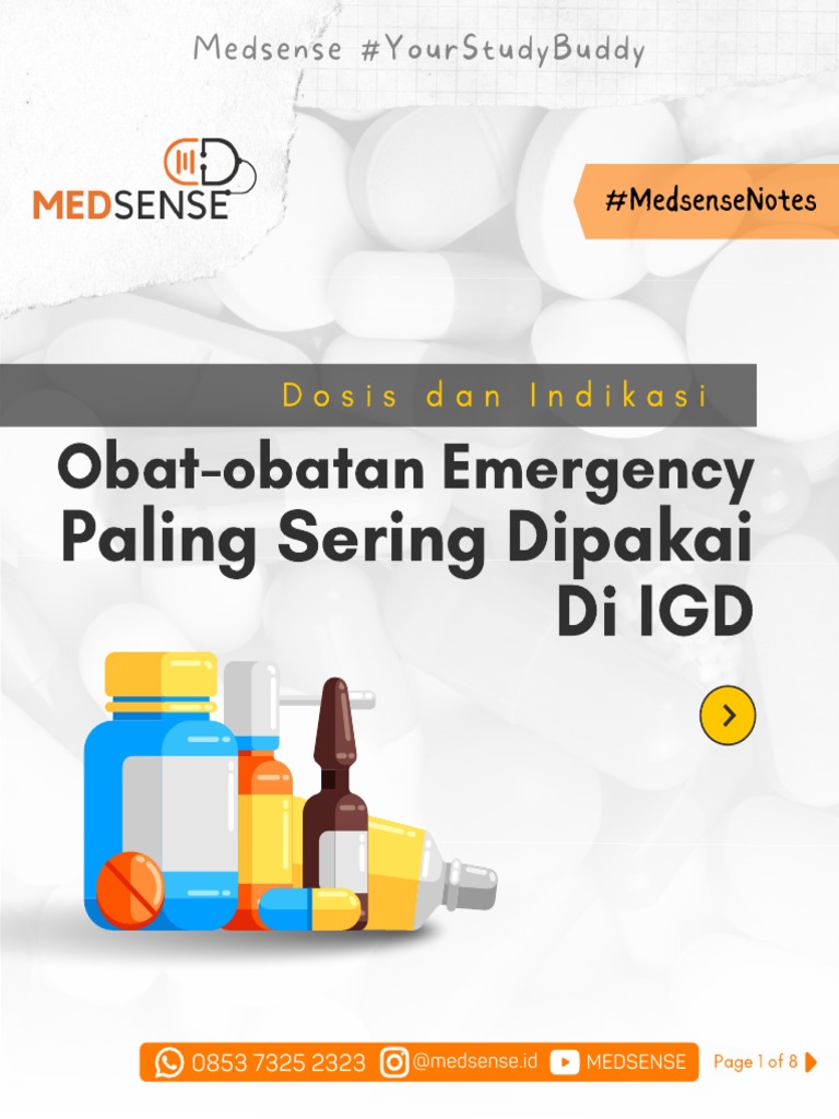 Obat-obatan Emergency di IGD | PDF