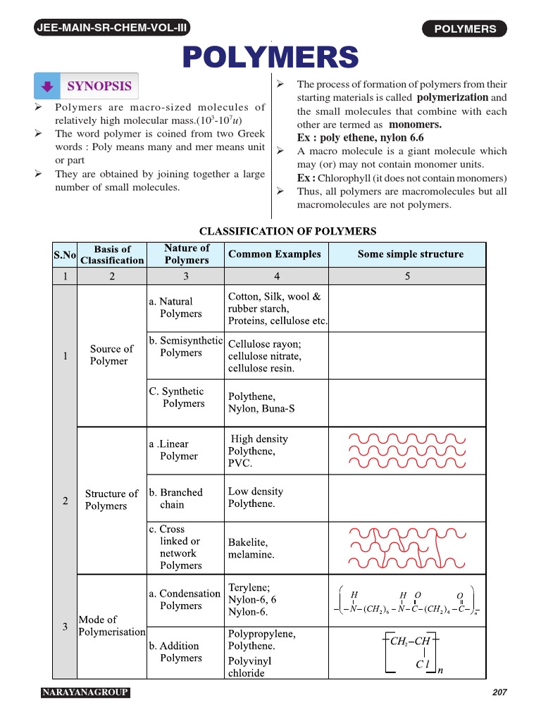 Polymers | PDF | Polymerization | Polymers