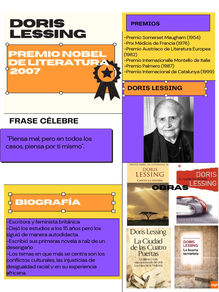 Doris Lessing | PDF | Poesía | Ficción general