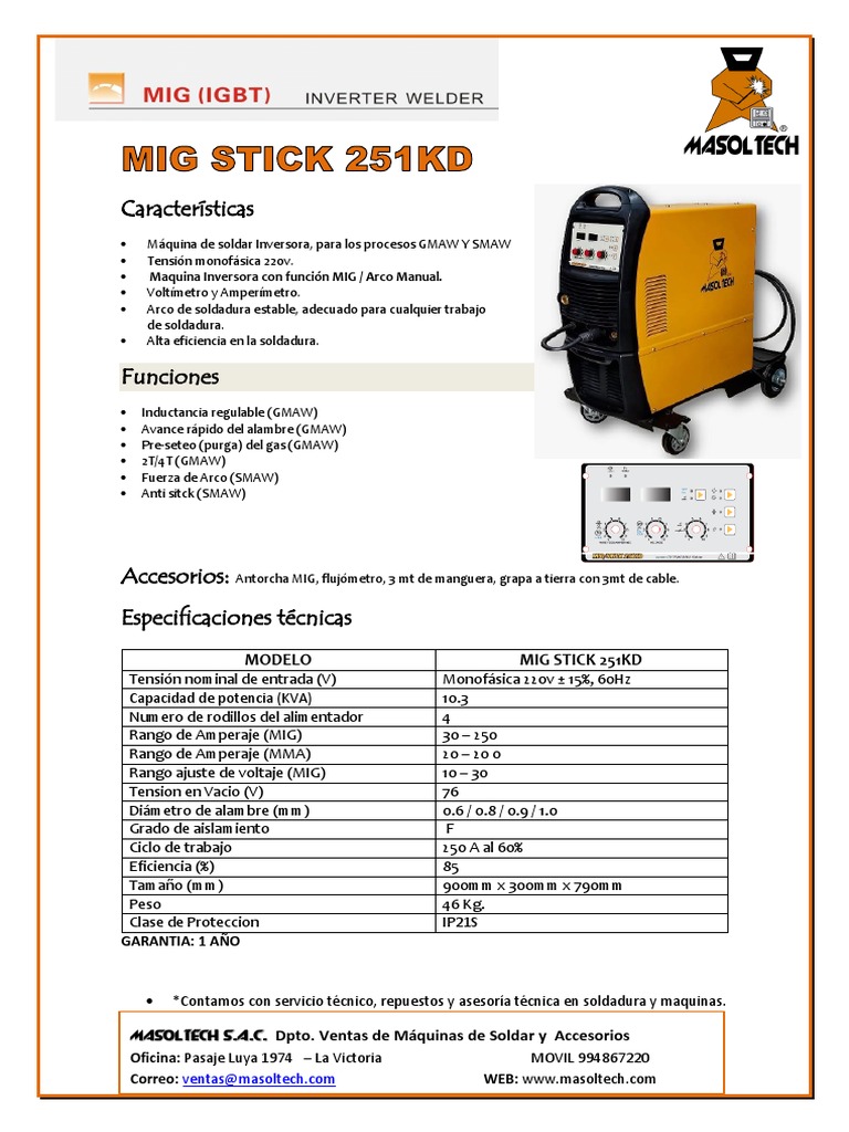 Mig Stick 251KD | PDF
