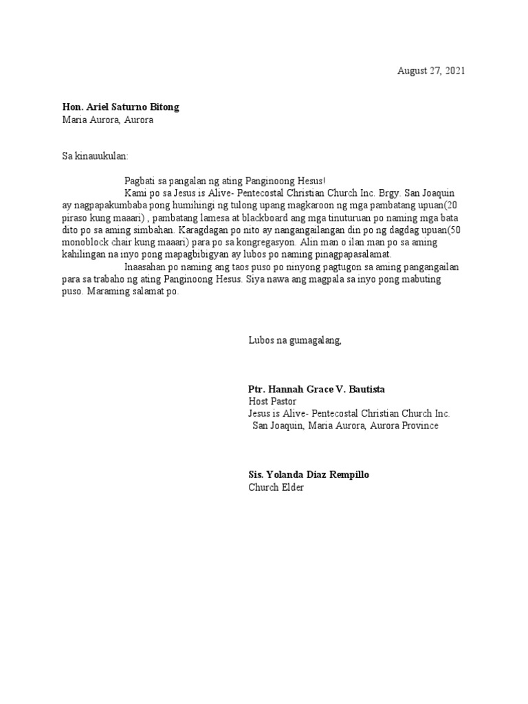 Solicitation Letter | PDF