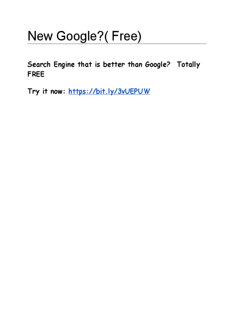 New Google? (Free) : Search Engine That Is Better Than Google? Totally ...